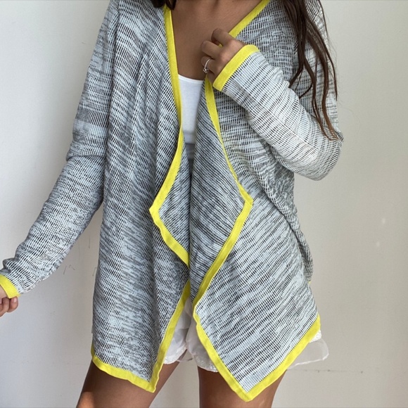 THML | Sweaters | Left Thml Waterfall Draped Open Front Cardigan | Poshmark